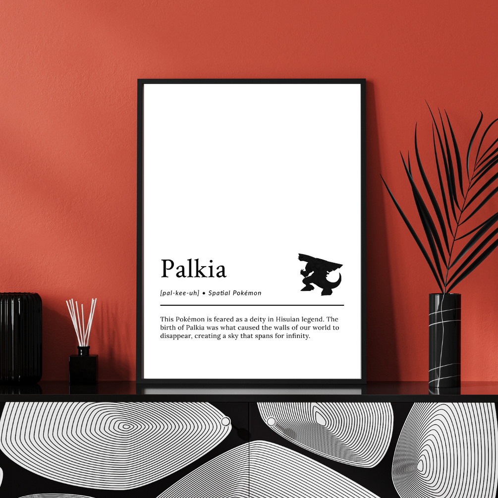 Palkia Definition Digital Print | Pokémon Wall Art | Minimalist ...