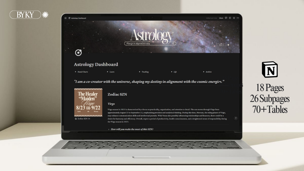 Astrology Notion Dashboard