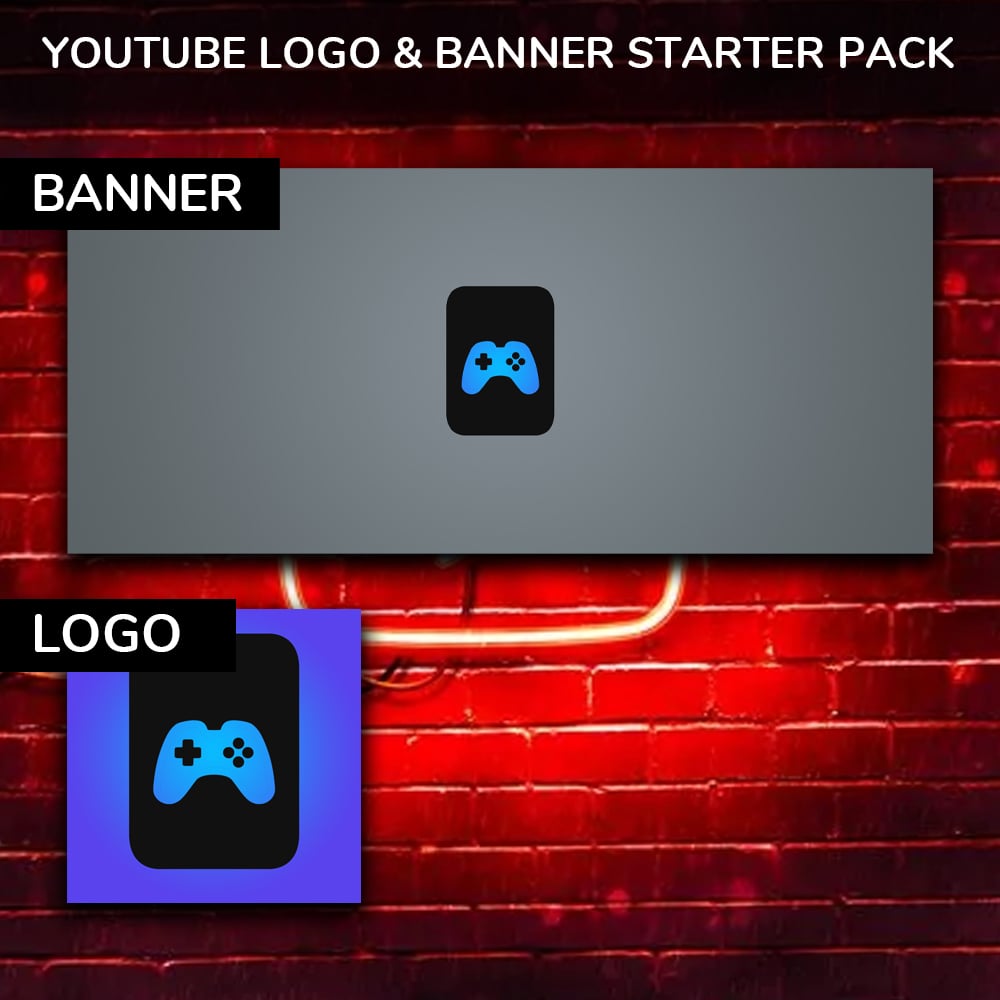 YOUTUBE Logo & Banner Starter pack