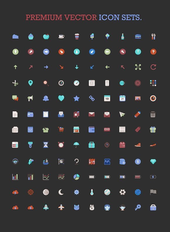 Premium Vector Icon Set