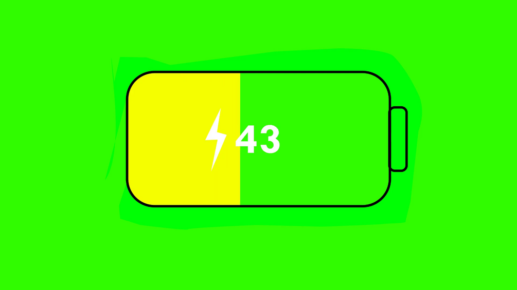 battery animation green