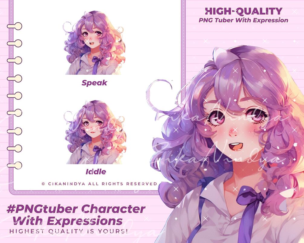 Boost Your Streaming Setup with Professional PNG Tuber - Pngtuber Girl ...