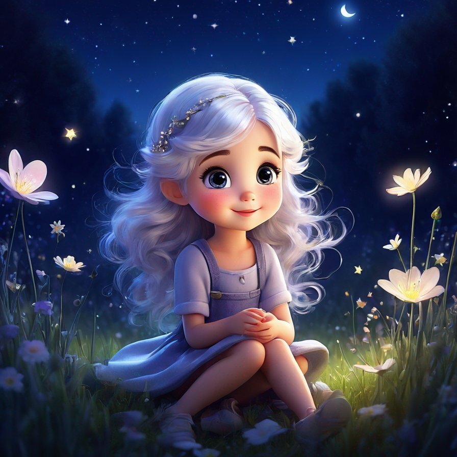 The Moonlit Meadow: Where Dreams Take Flight - story for kids