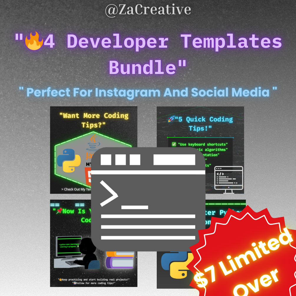 4 Developer Templates Bundle
