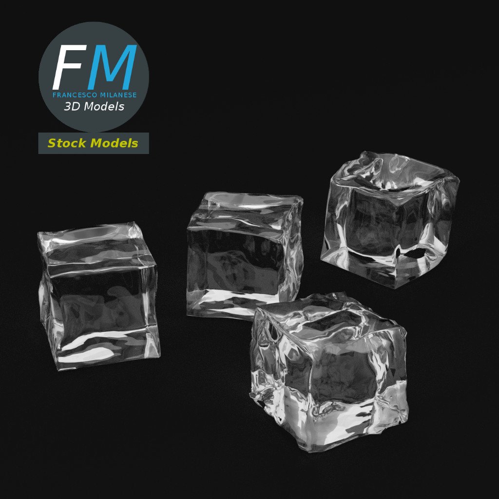 3D MODEL - Ice cubes