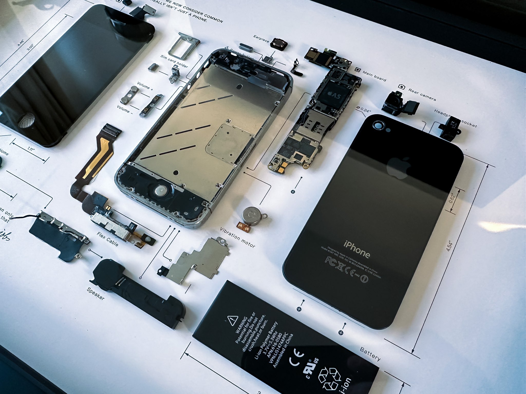iPhone 4S Teardown Template