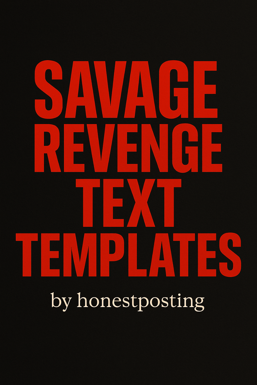 Savage Revenge Text Templates