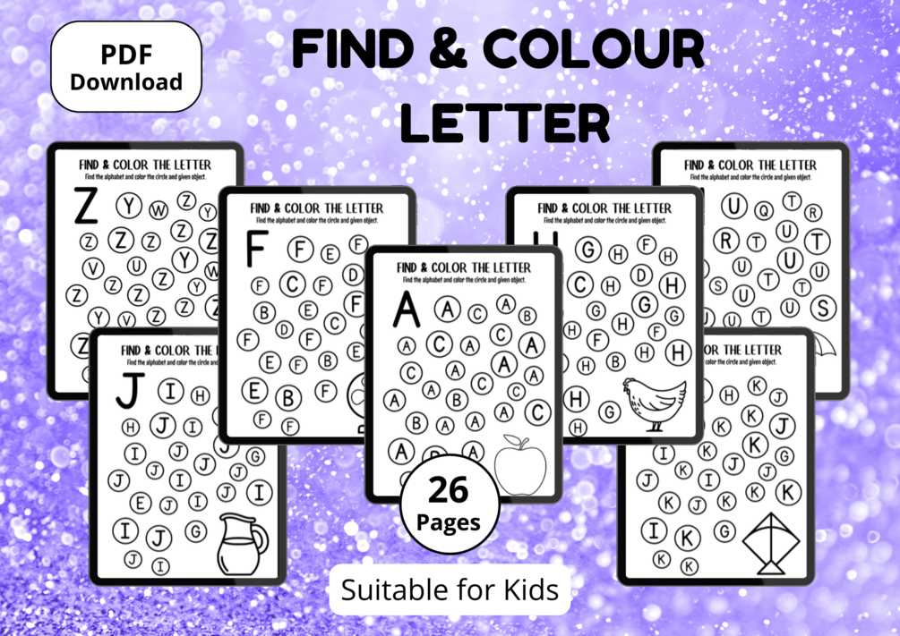 FIND & COLOUR THE LETTER