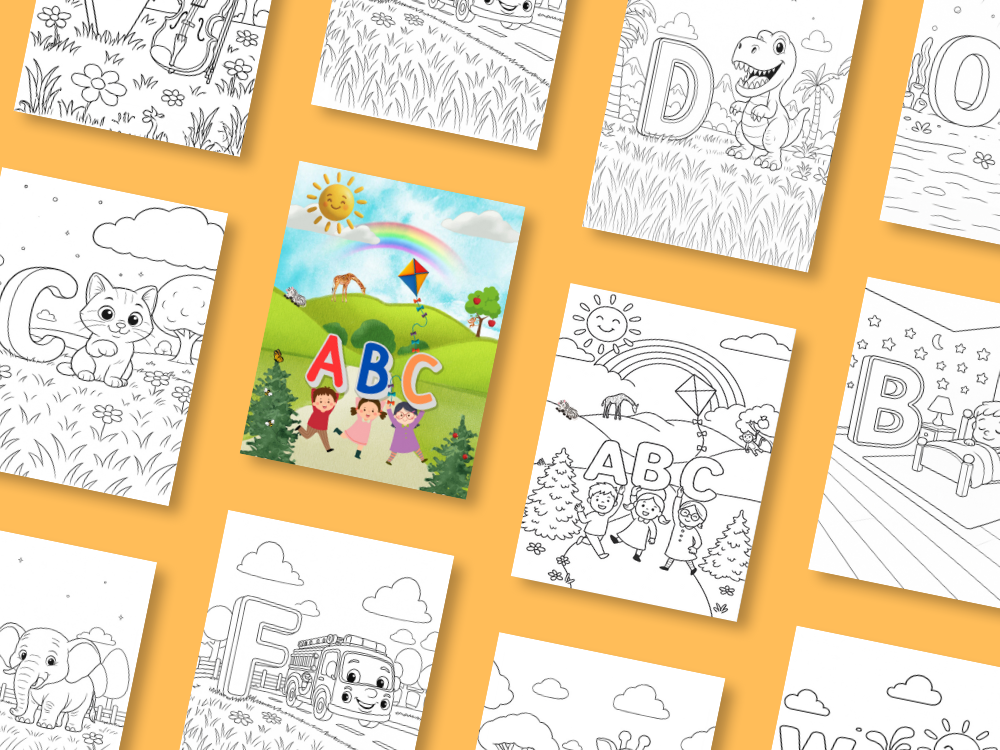 FREE: ABCs Printable Coloring Pages
