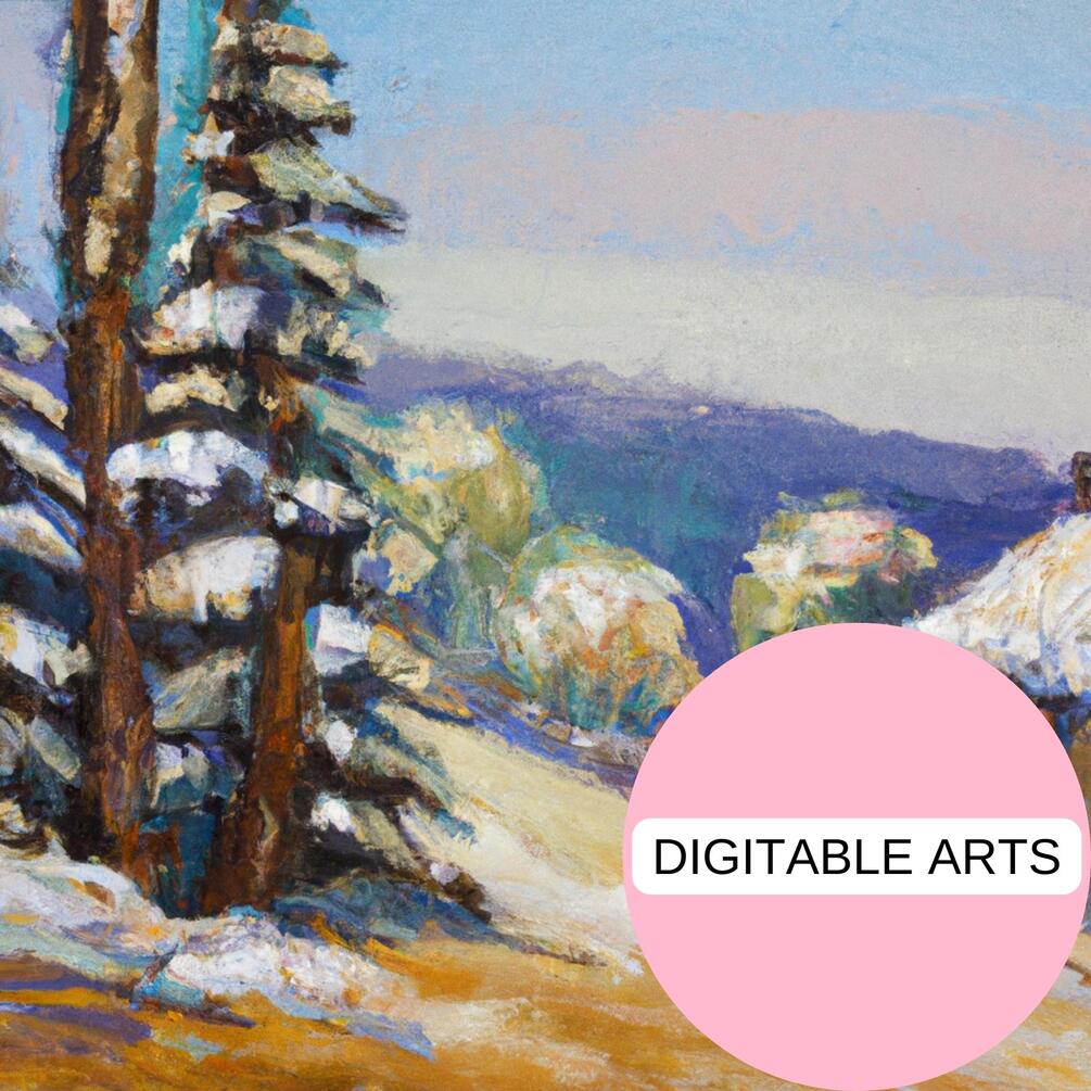 Landscape art, Square wall art, Large Square Wall Art, DIGITAL DOWNLOAD ...
