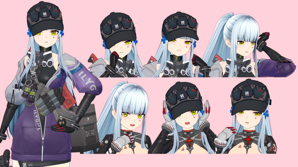 Clukay Headmod & Hairmod & CharacterCard(No Costumemod)