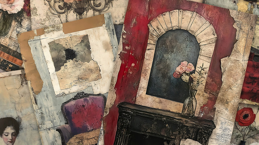 30 pc Home Decor Scrap Style Elegance Collage Printable Junk Journal ...