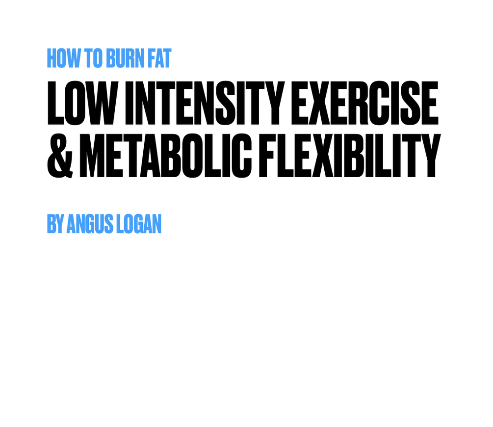 low intensity with test