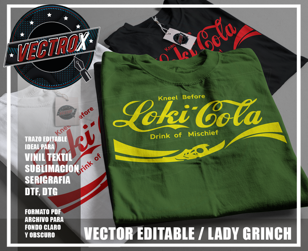 Vector Editable - Loki Cola