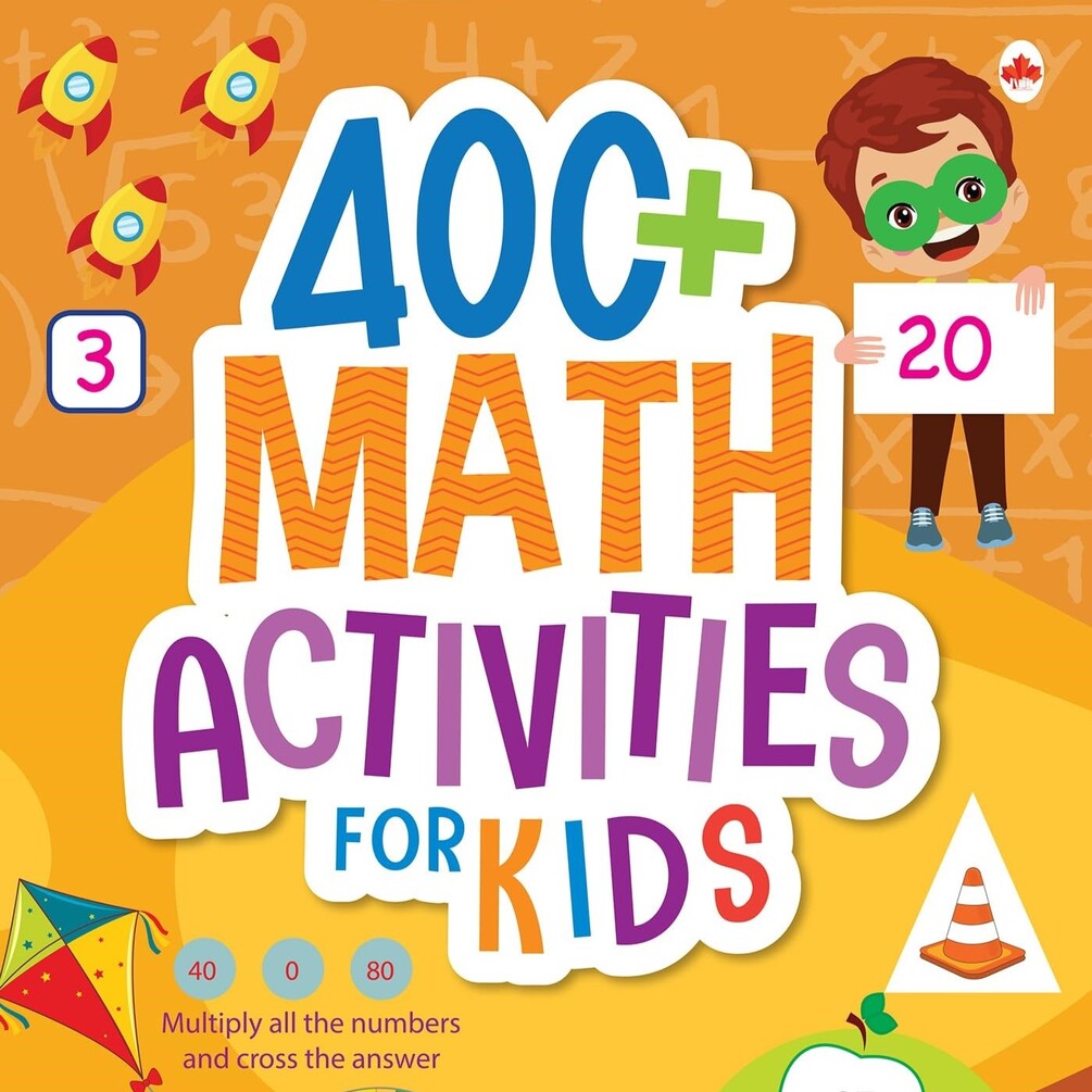 400-Page Mega Math Workbook Bundle for Kids: Kindergarten Activity Book + Multiplication ...