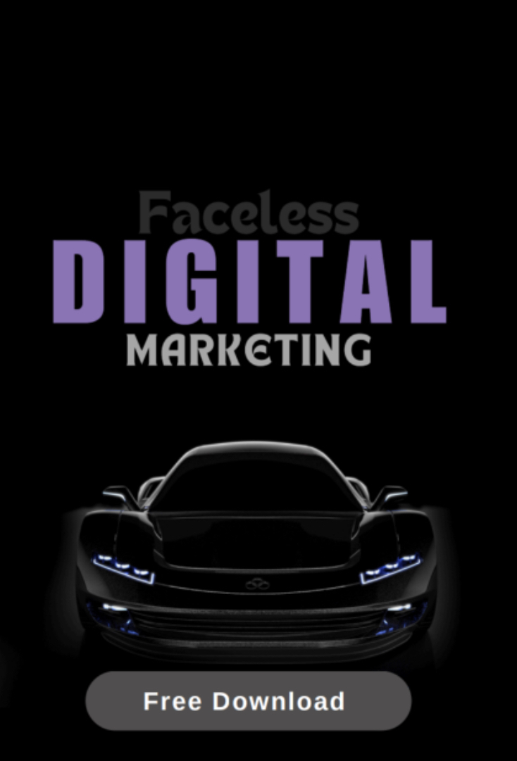 Faceless digital marketing