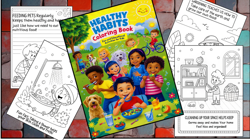 Healthy Habits Coloring Book: Fun and Educational Activities for Kids