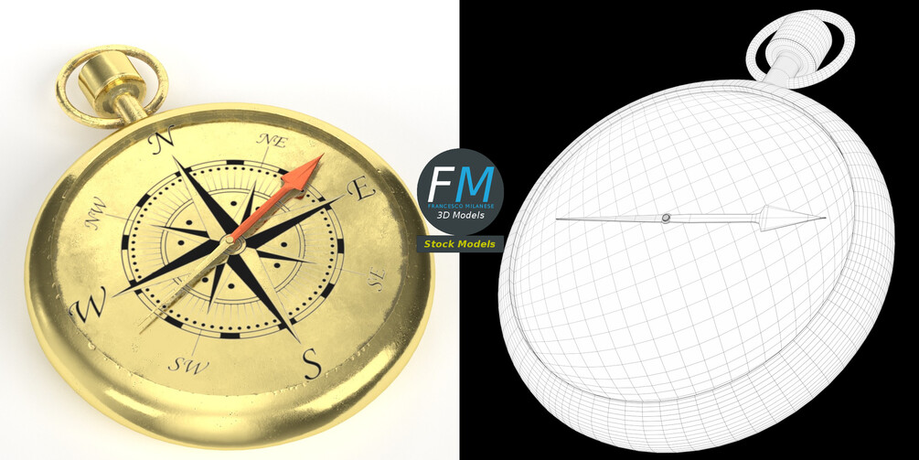 3D MODEL - Compass navigation