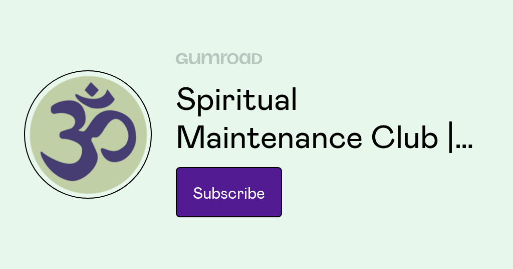 Spiritual Maintenance Club | Mindful Soul Center