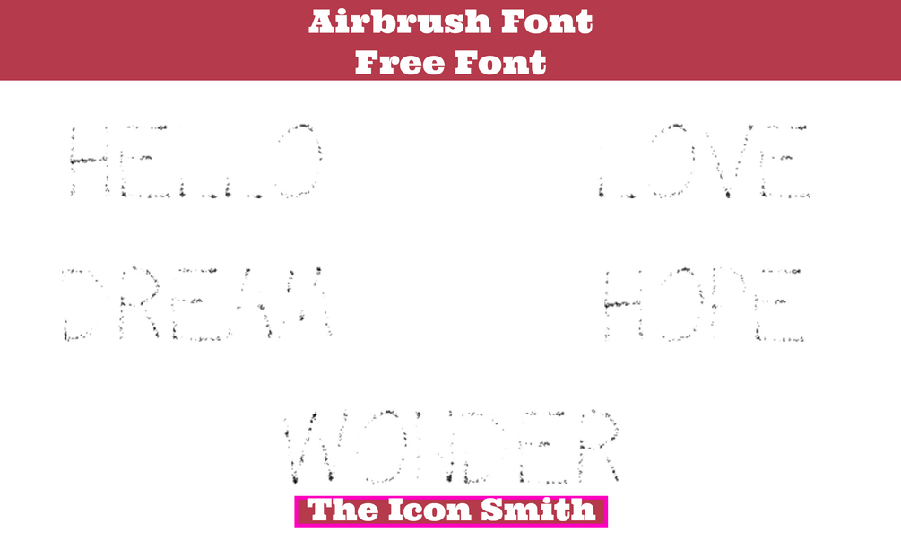 Free Airbrush Font F19573