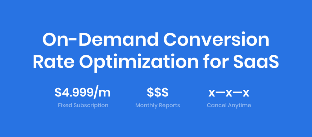 On-Demand Conversion Rate Optimization