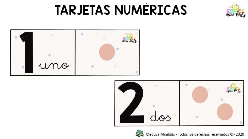 Tarjetas numéricas