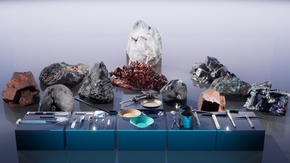 Mineral Digging props