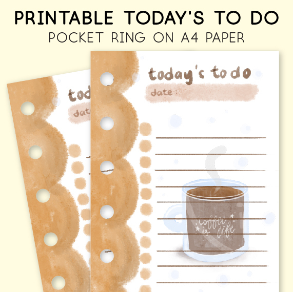 Ring Pocket Planner Printable
