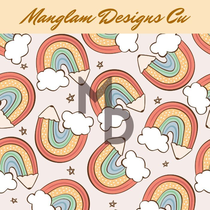 Retro back to school seamless repeat pattern, hand drawn, teacher ...