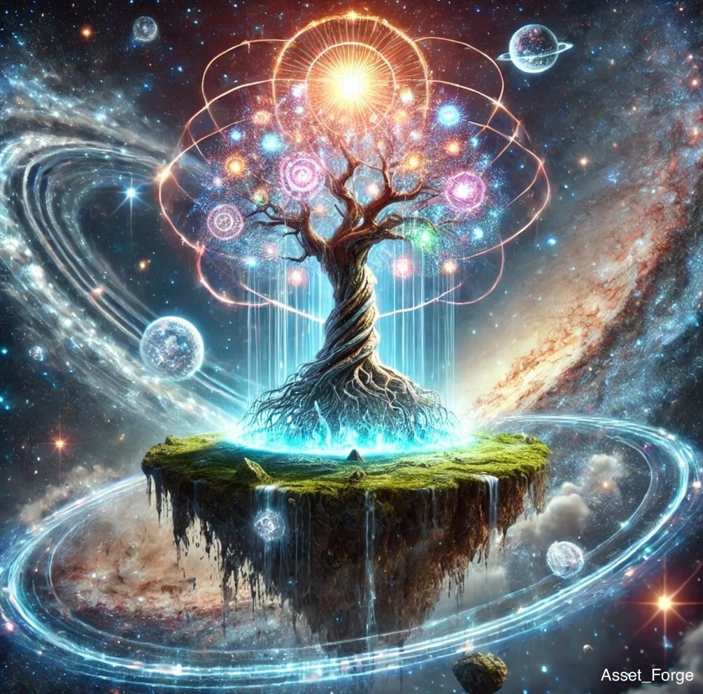 The Eternal Nexus: Tree of Creation - AI Art Piece