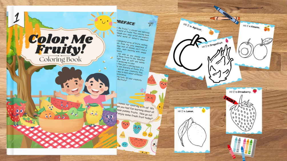 Color Me Fruity! | Coloring Book