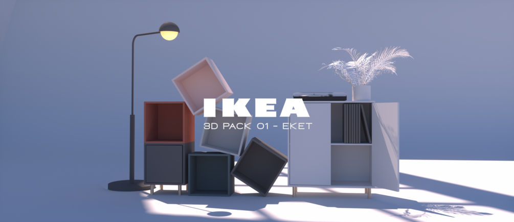 Ikea Inspired - 3D Asset Pack 01 - Eket