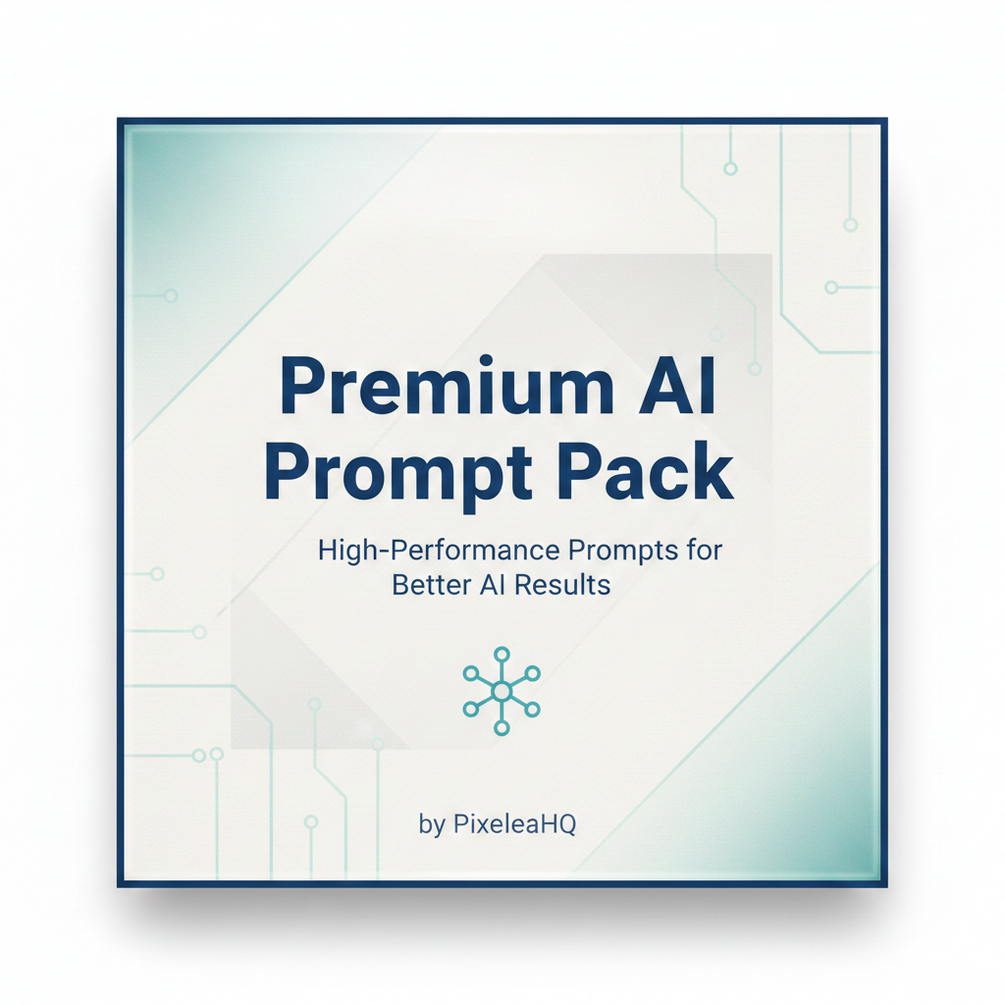 The Premium AI Prompt Pack: Master High-Performance Outputs