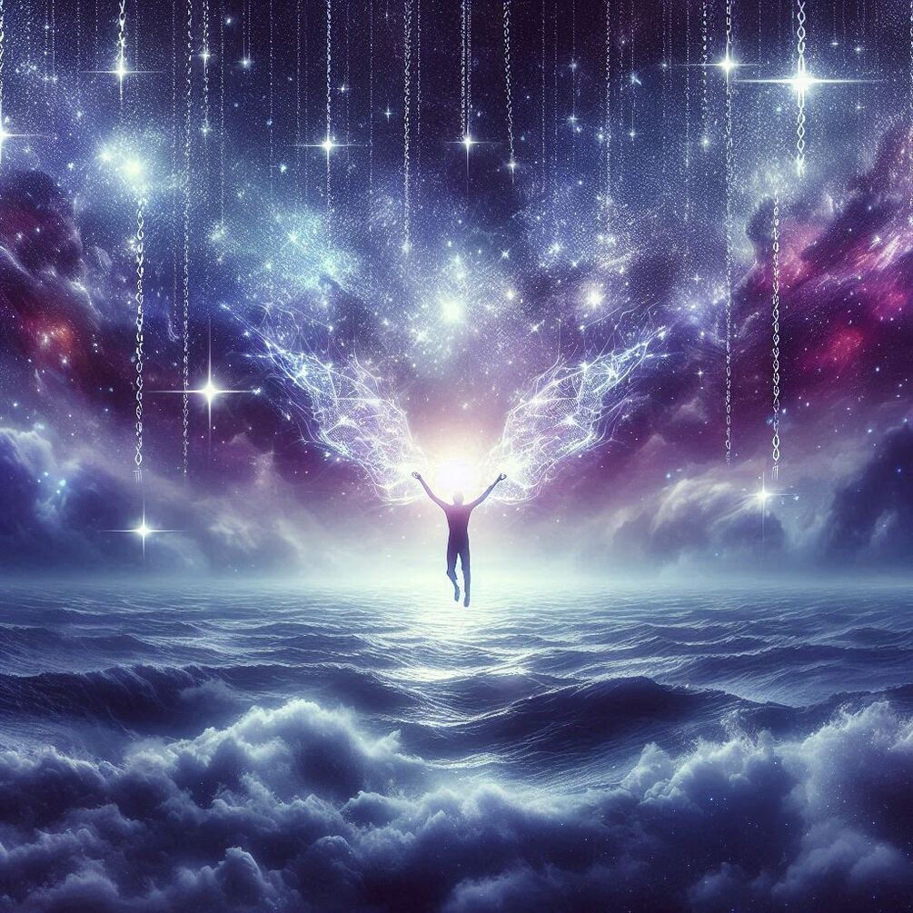 Wings of the Cosmos — Digital Art Print