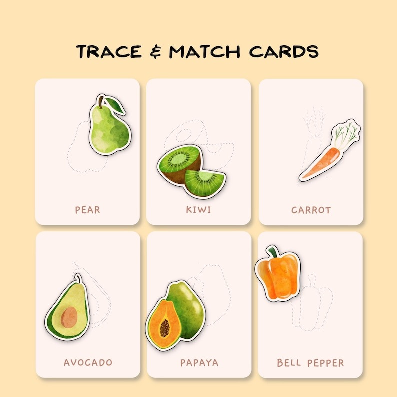 Set Fruits & Vegetables Flashcards