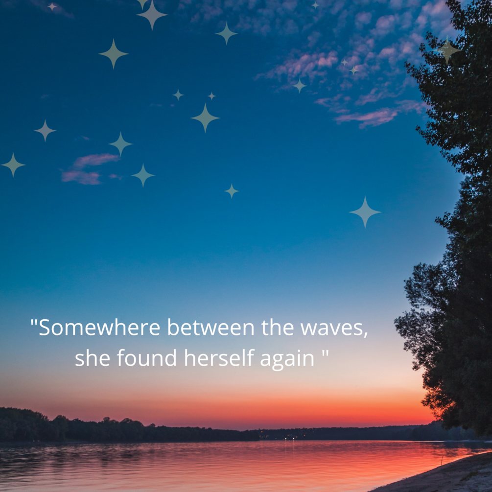 Ocean Soul – Sunset Quote Canva Template (Printable + Editable)