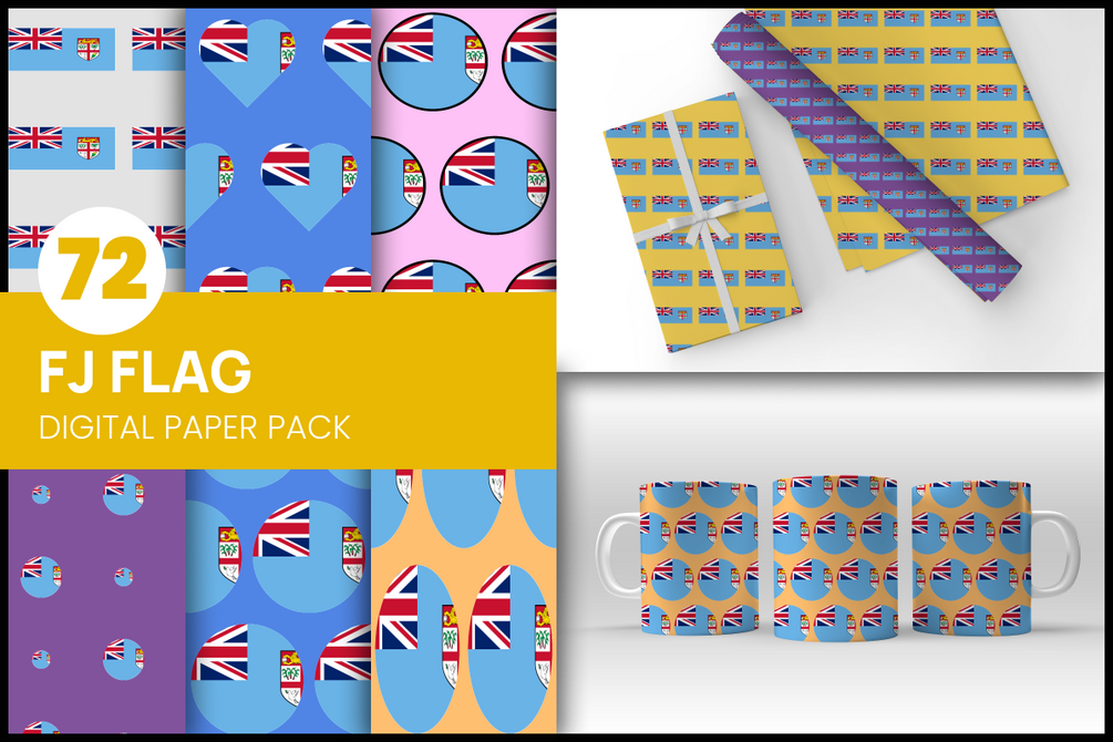 FJ Flag Seamless Patterns