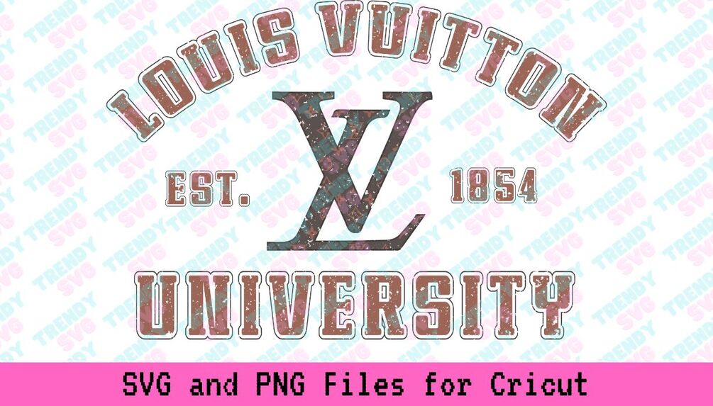 Aesthetic Louis LV University SVG PNG file