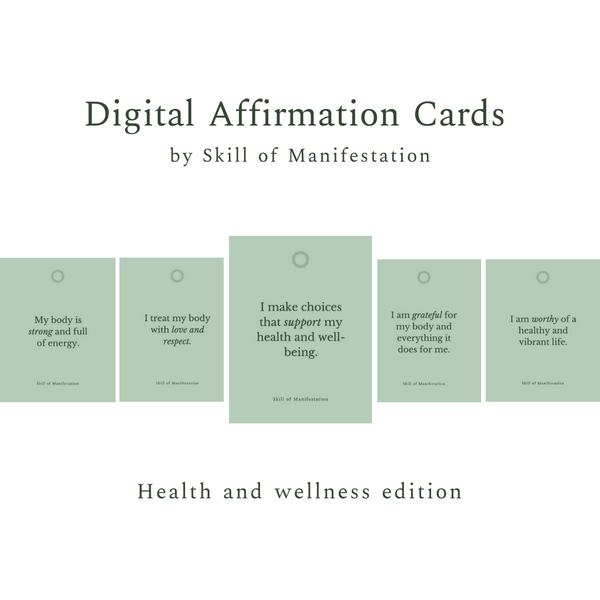 Printable Digital Affirmation Cards - Love edition