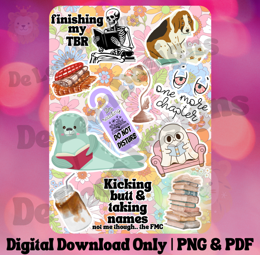 Printable Kindle Insert | Bookish "Stickers"