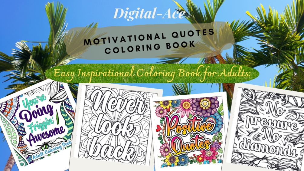 Inspirational Coloring Book for Adults: 50 Motivational Quotes ...