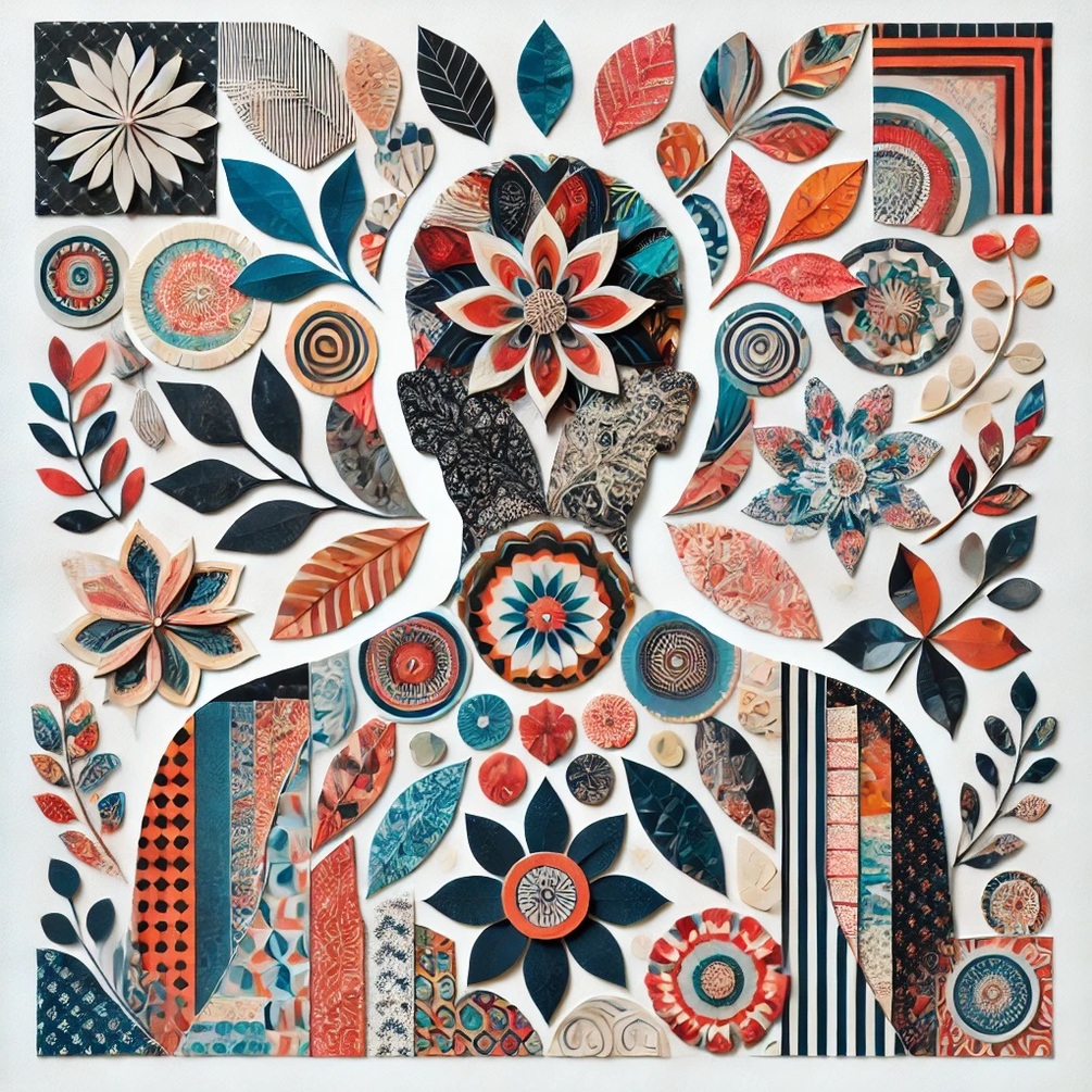 Boho Style Digital Art Collage 1 Wall Art Wall Decor for men Collage