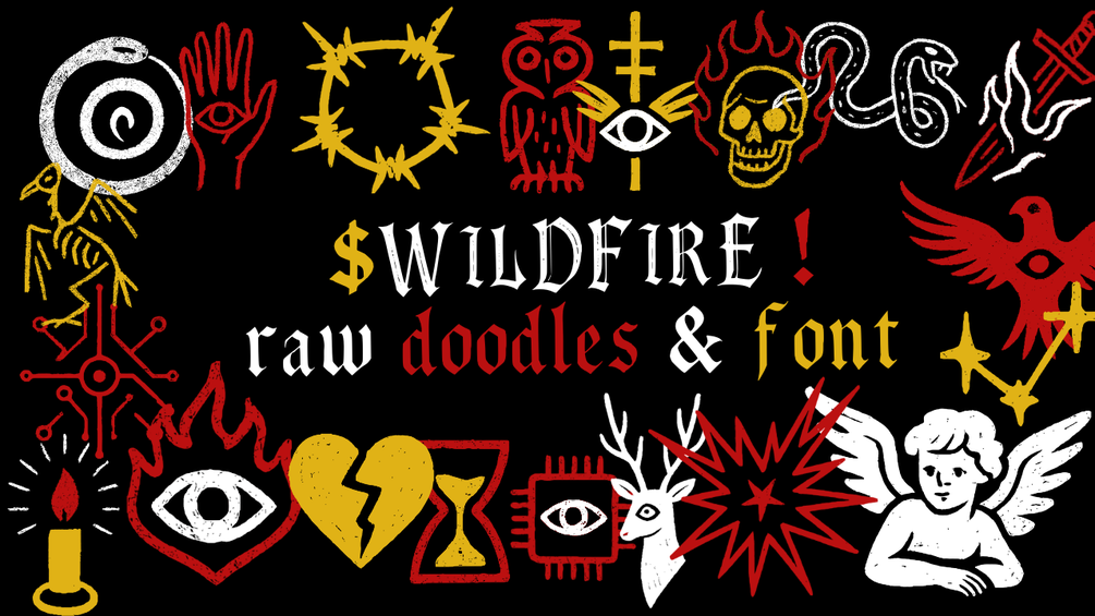 wildfire doodles+font pack