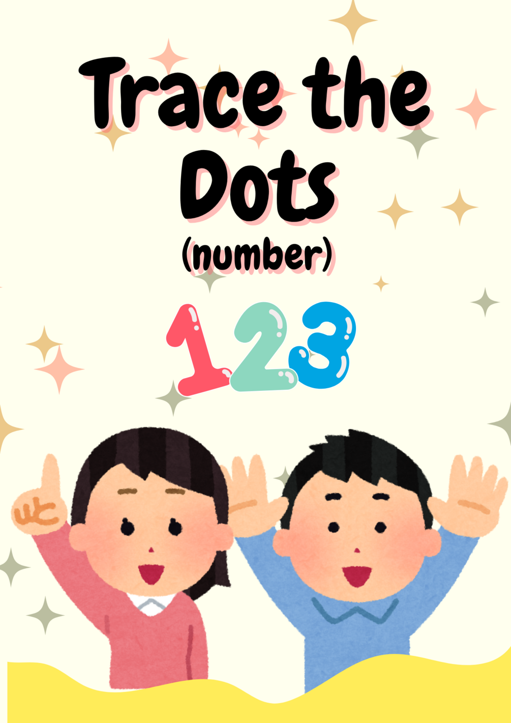 Trace the Dots – Number Tracing Worksheets for Kids