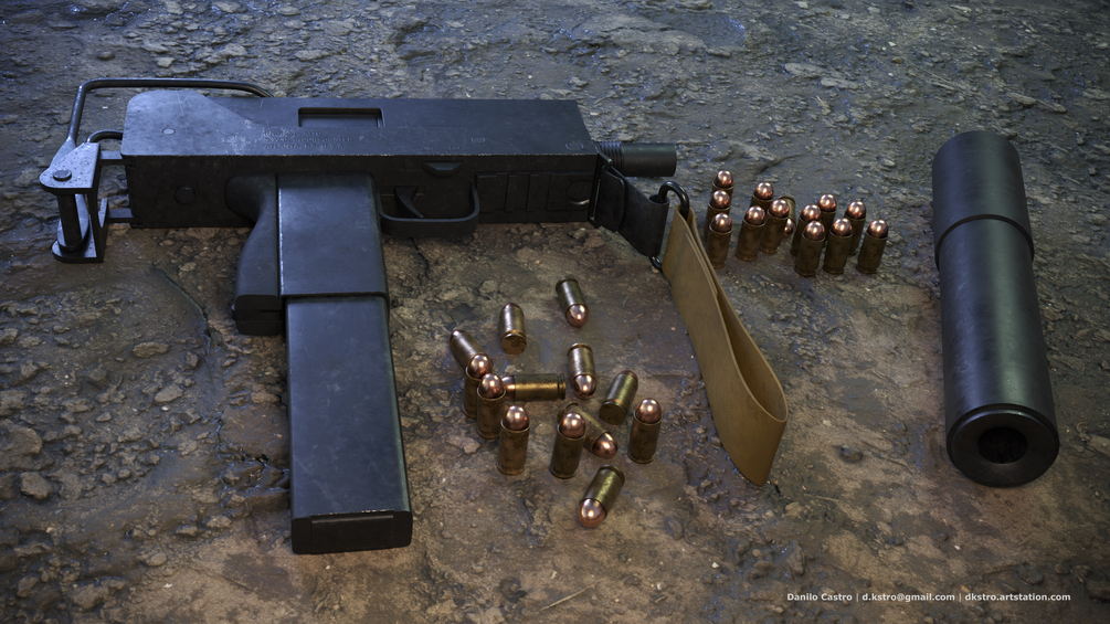 INGRAM M10 SMG - 3D Model