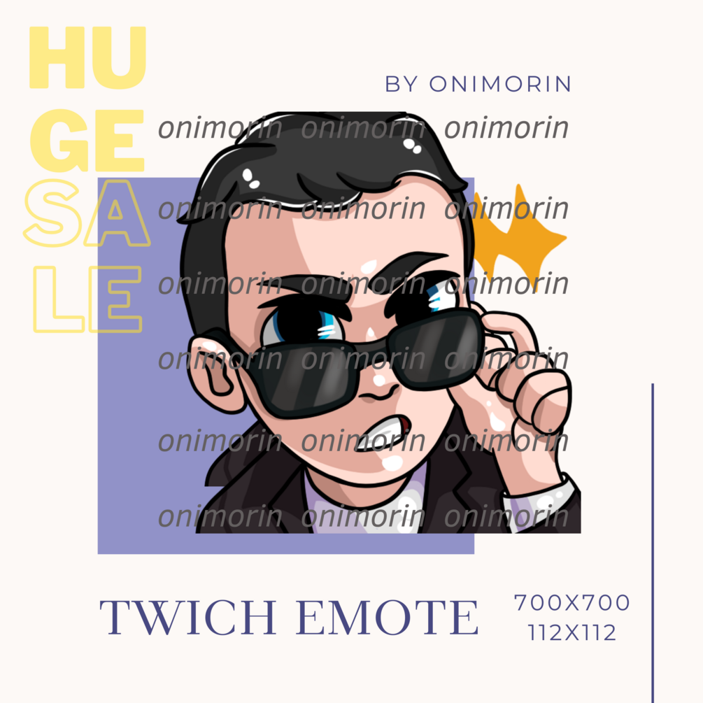 Twitch emote for MAN ∣ High Quality