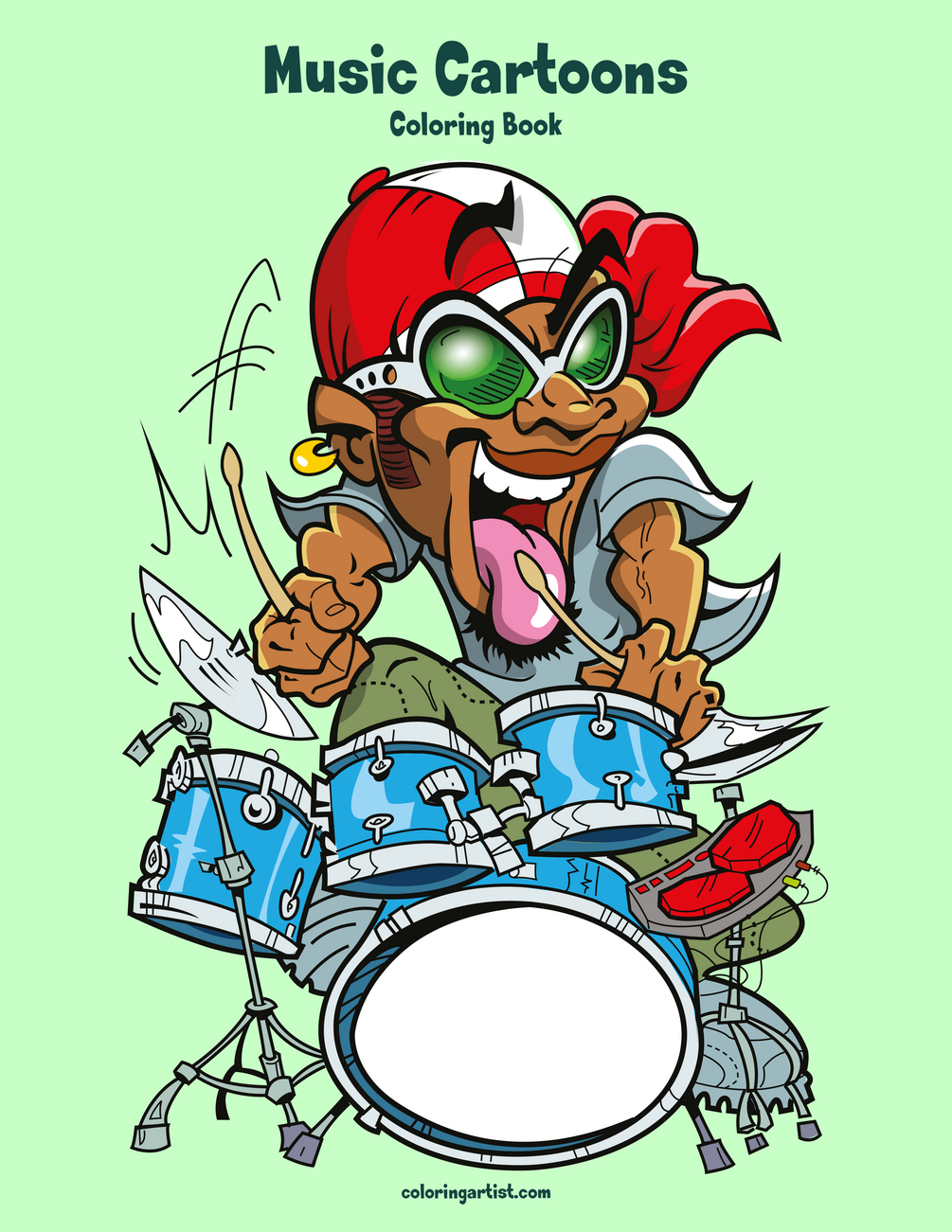 Music Cartoons Coloring Book