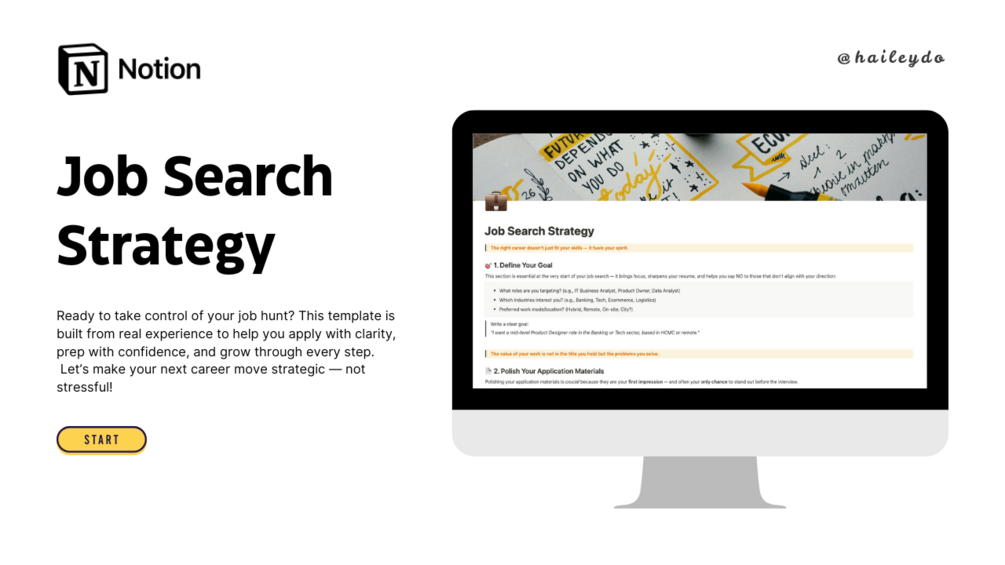 Job Search Strategy - Notion Template