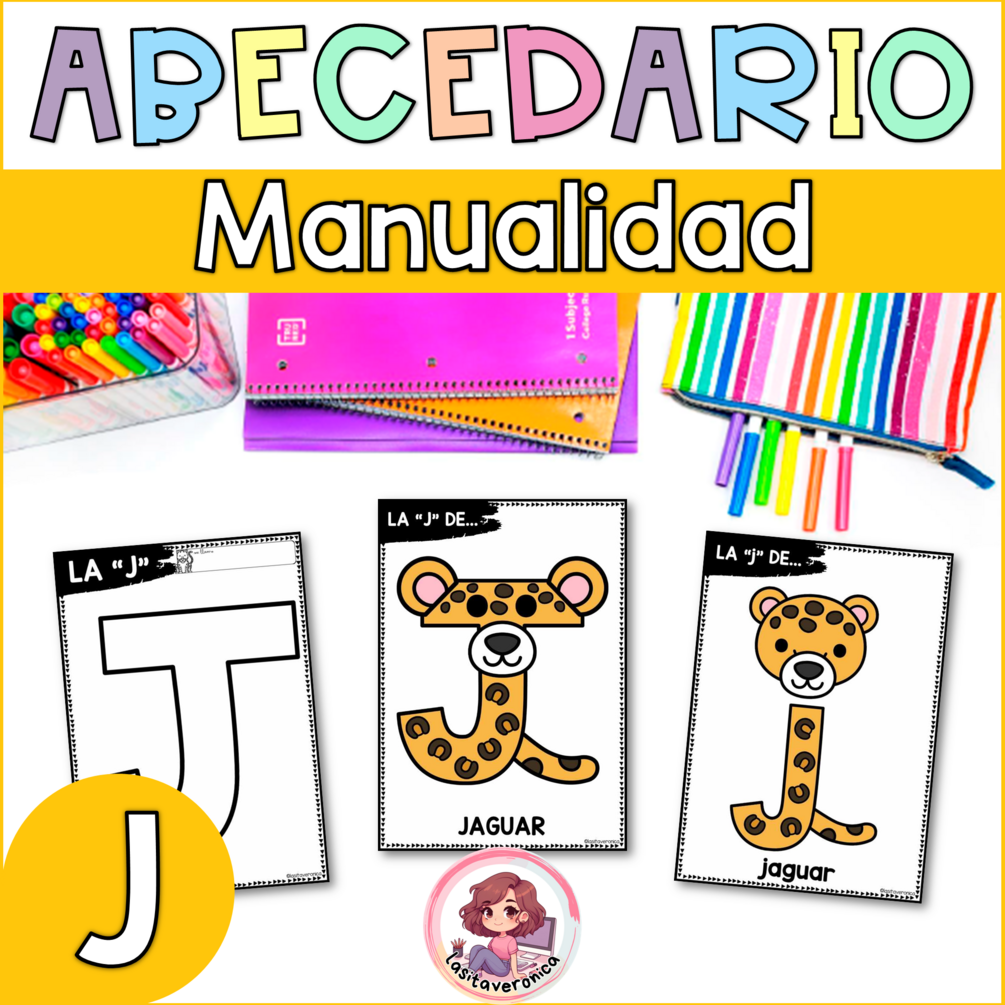 Manualidad letra J. Letter J Alphabet Craft. Spanish