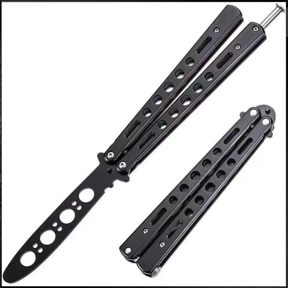 Portable Folding Butterfly Knife Trainer Stainless Steel Pocket ...